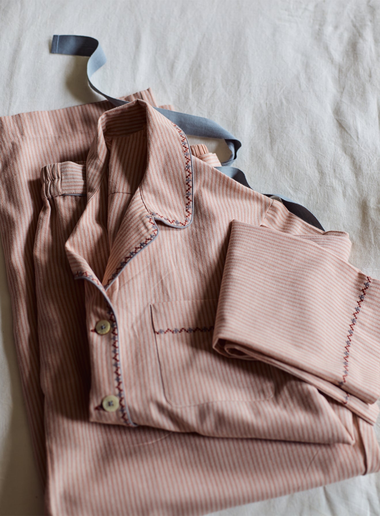 Embroidered Pyjamas, Medium – Rowen & Wren