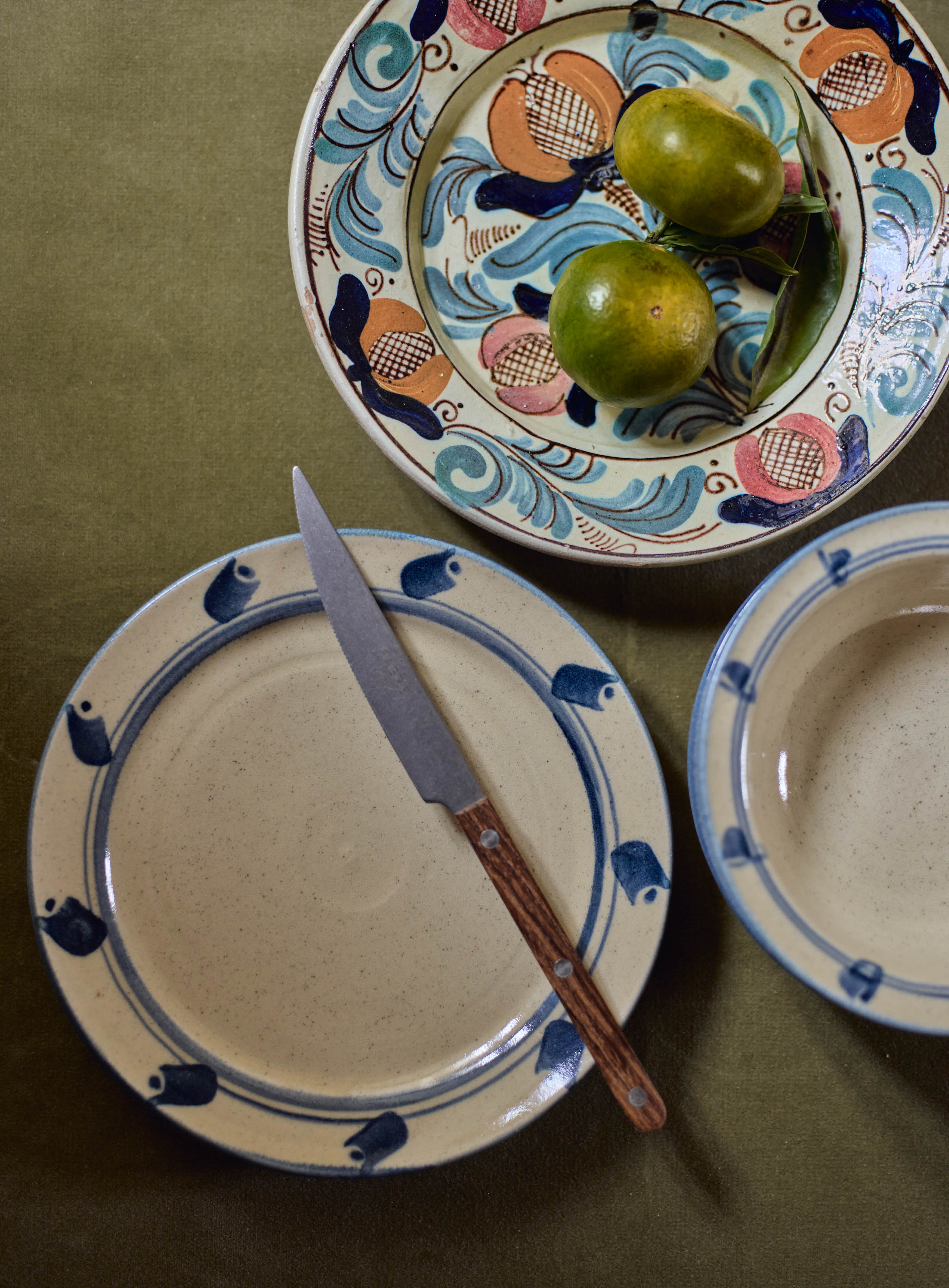 Inky Painted Side Plate | Rowen & Wren