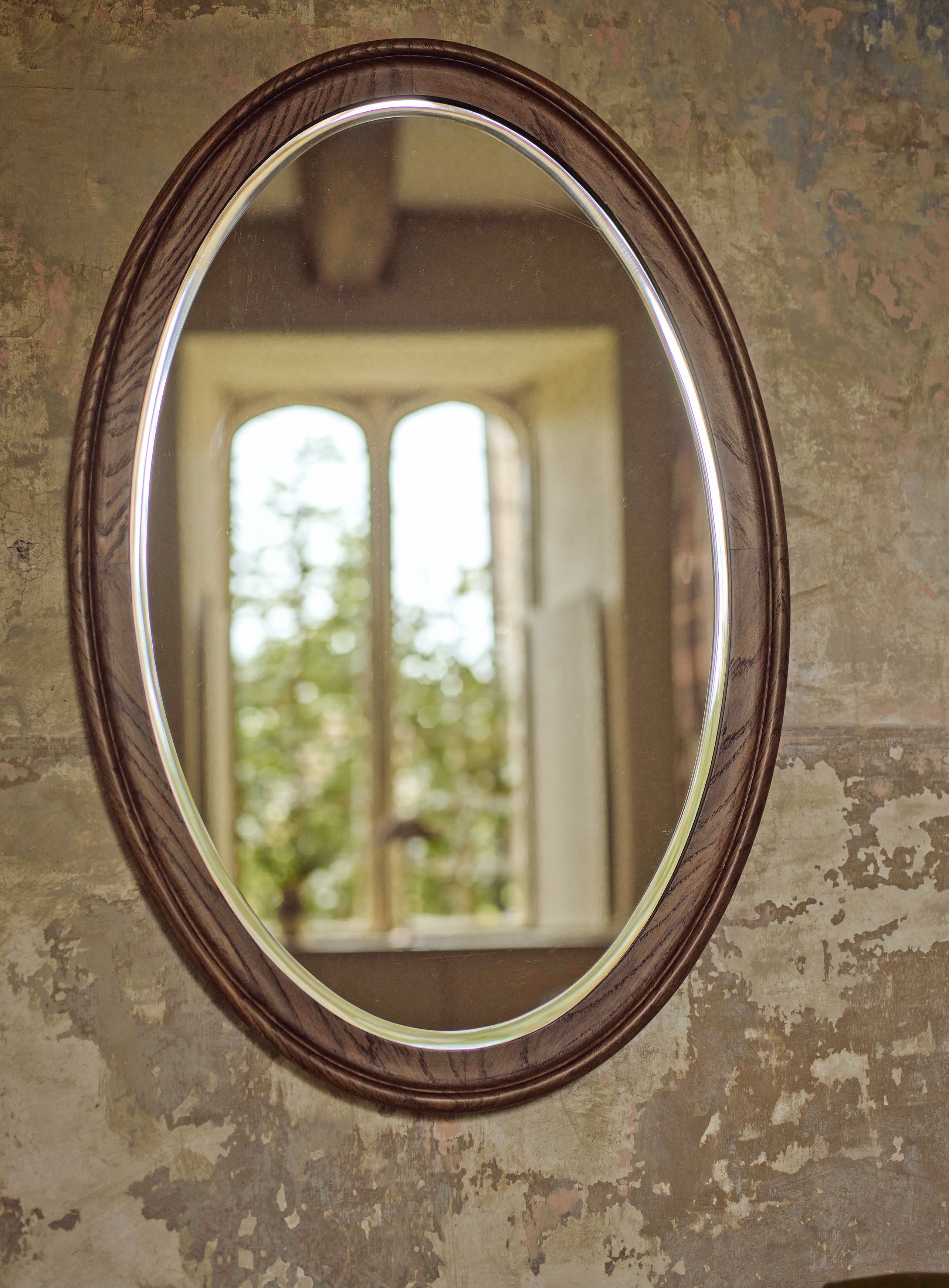 Oliver Oak Mirror, Oval | Rowen & Wren