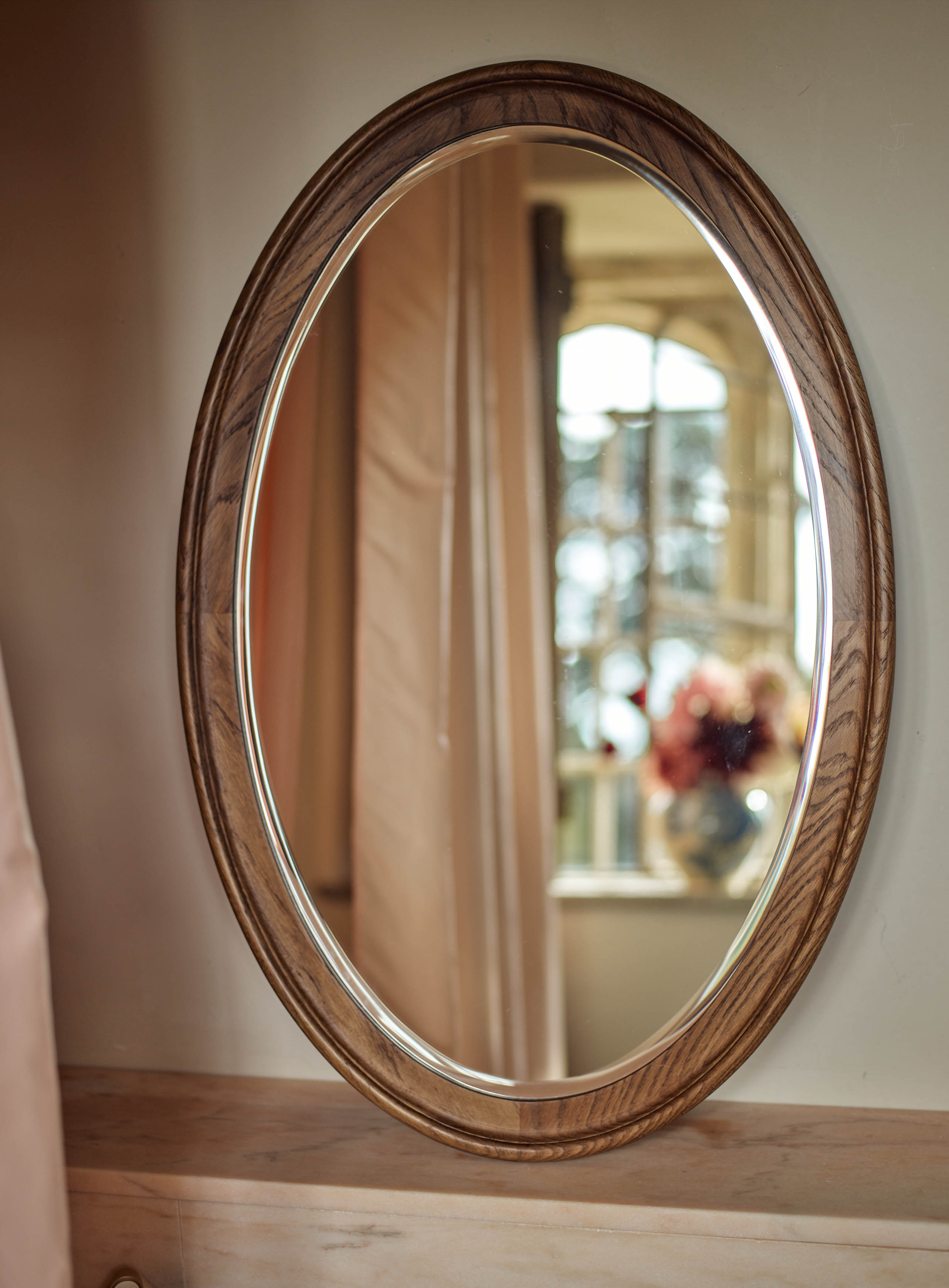 Oliver Oak Mirror, Oval | Rowen & Wren