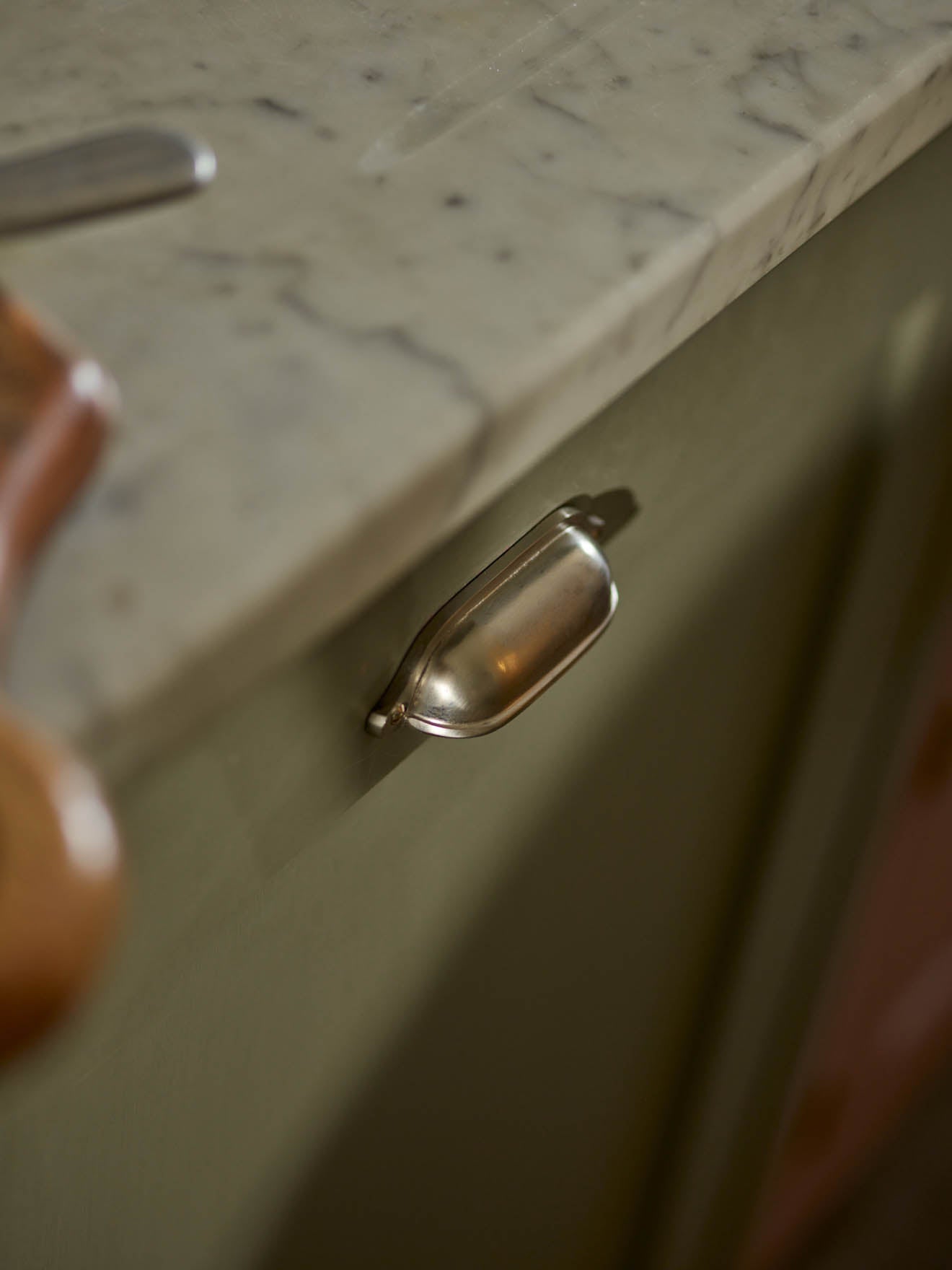 Grove Drawer Handle, Matt Nickel | Rowen & Wren