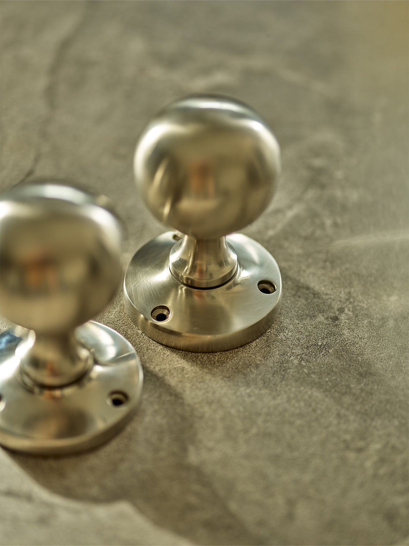 Grove Door Handles, Matt Nickel | Rowen & Wren