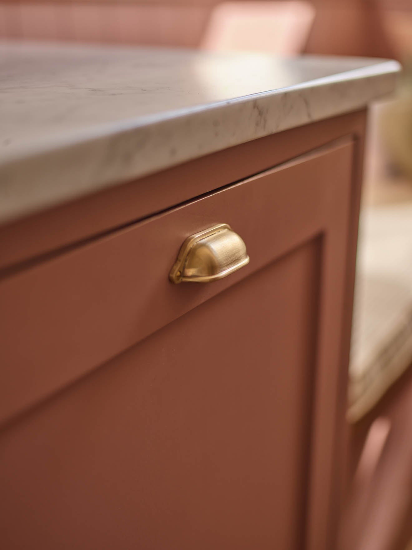 Grove Drawer Handle, Matt Brass | Rowen & Wren