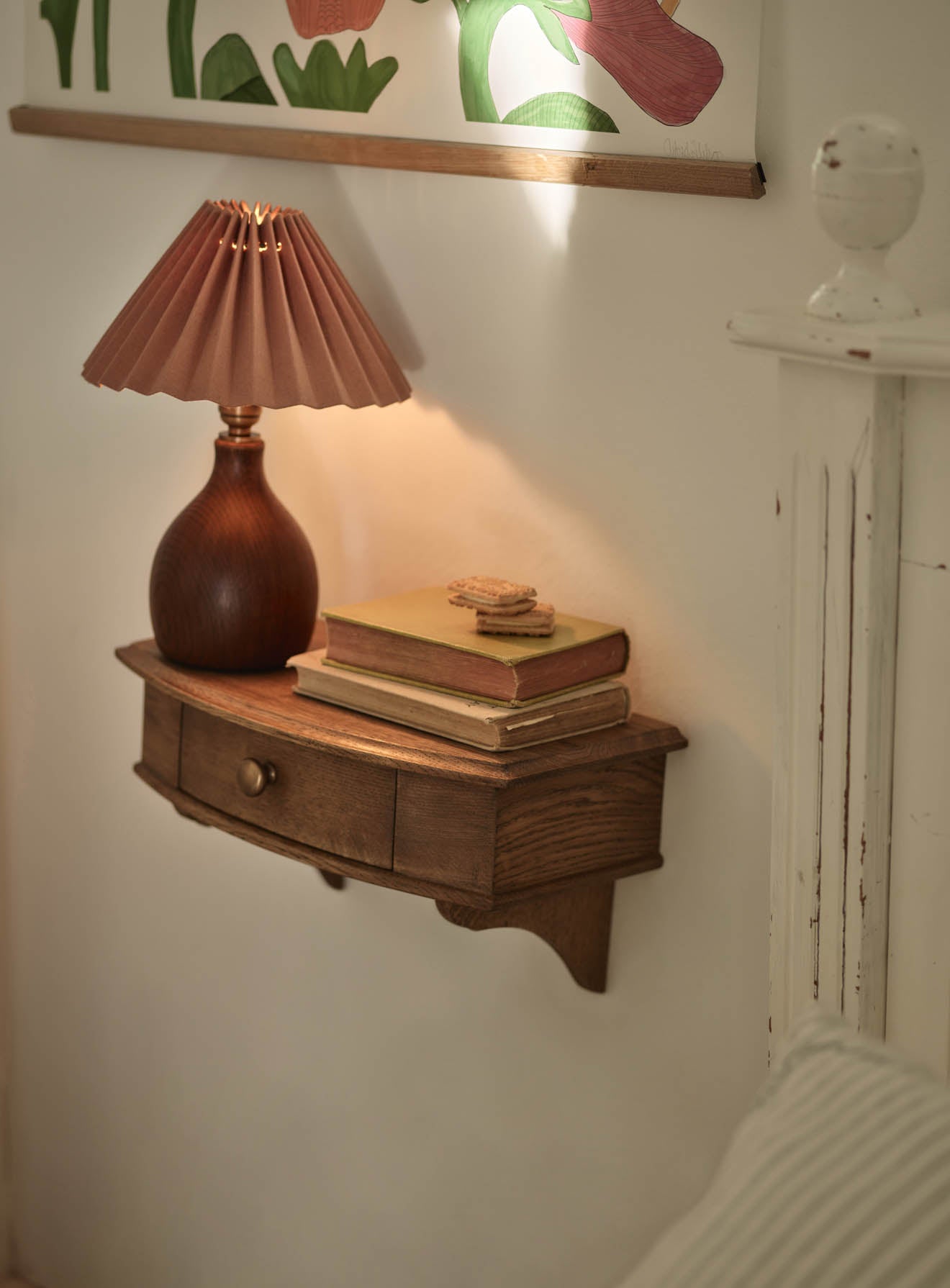 Ethel - Small Oak Table Lamp Base | Rowen & Wren