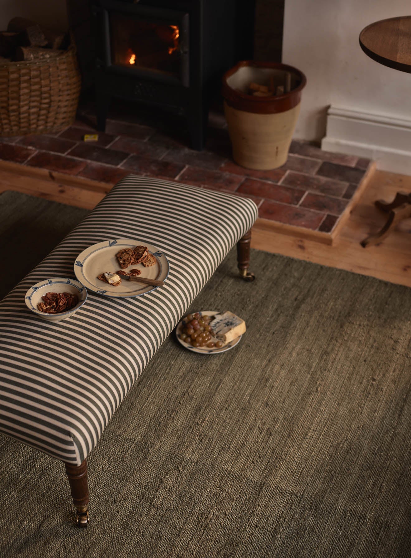 Otto - Olive Green Jute Rug | Rowen & Wren