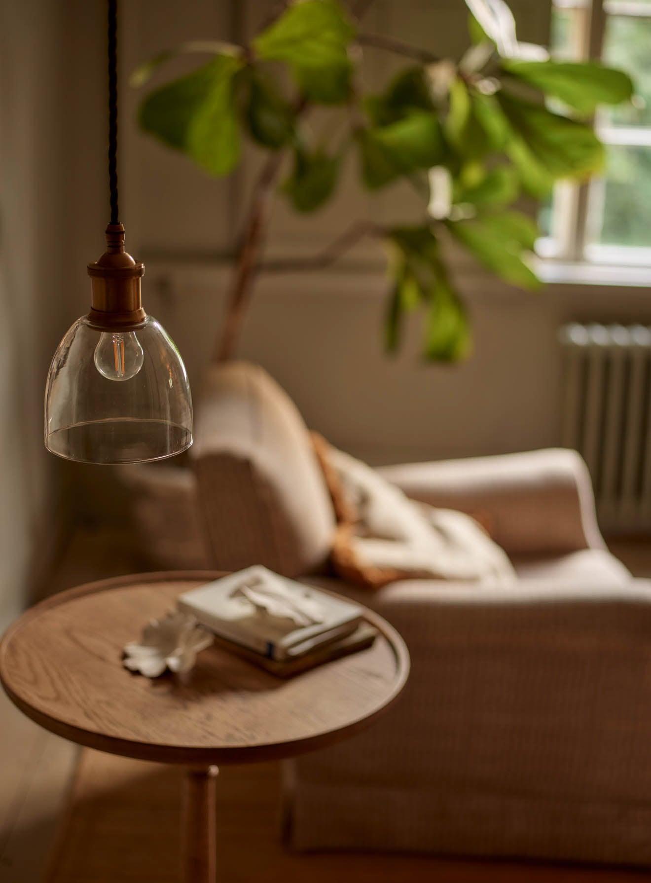 Grafton Glass Pendant Light, Domed, Small | Rowen & Wren
