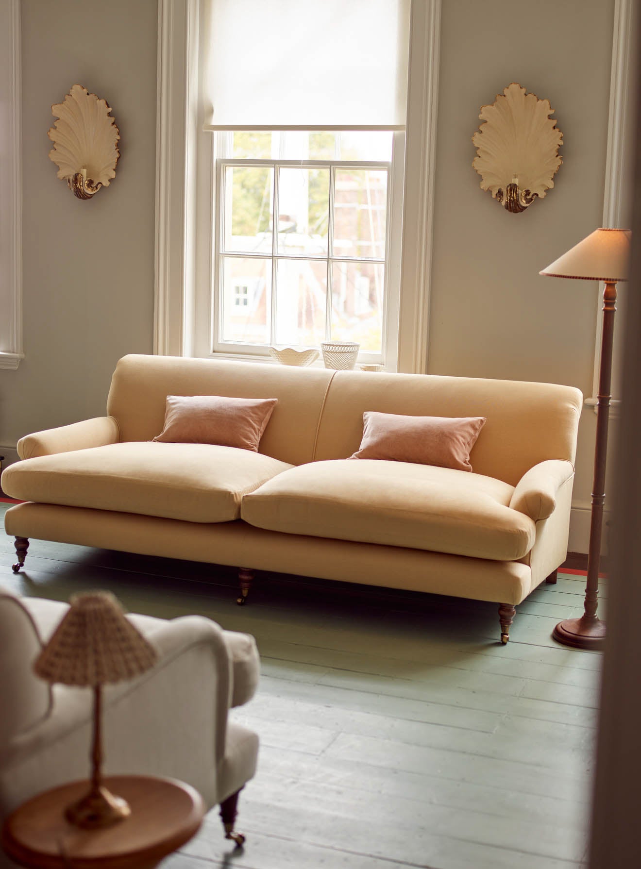 Remy Sofa, Three Seater, Straw Cotton | Rowen & Wren
