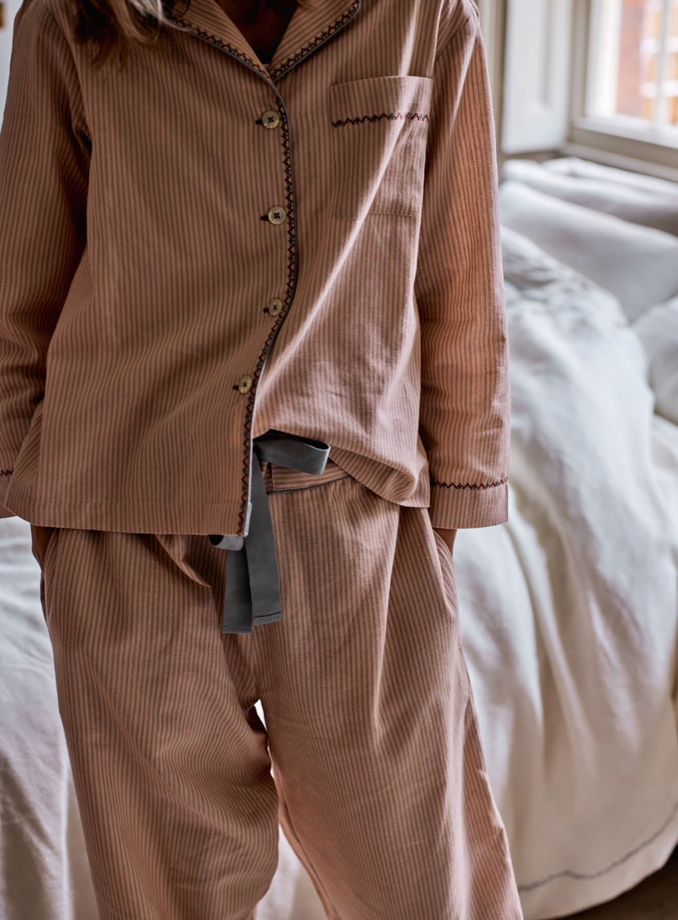 Embroidered Pyjamas, Extra Small – Rowen & Wren