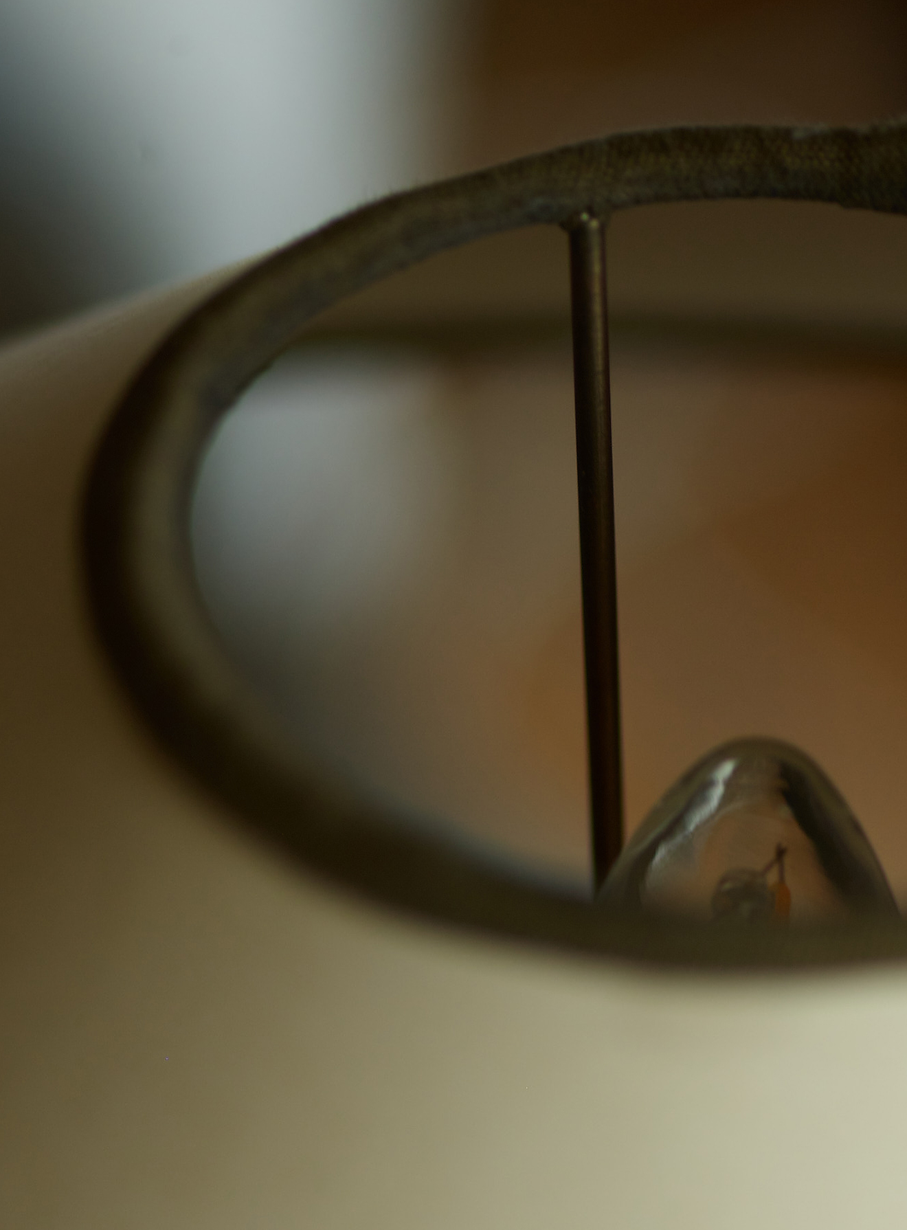 Arlo Card Lampshade, Small, Olive Trim | Rowen & Wren