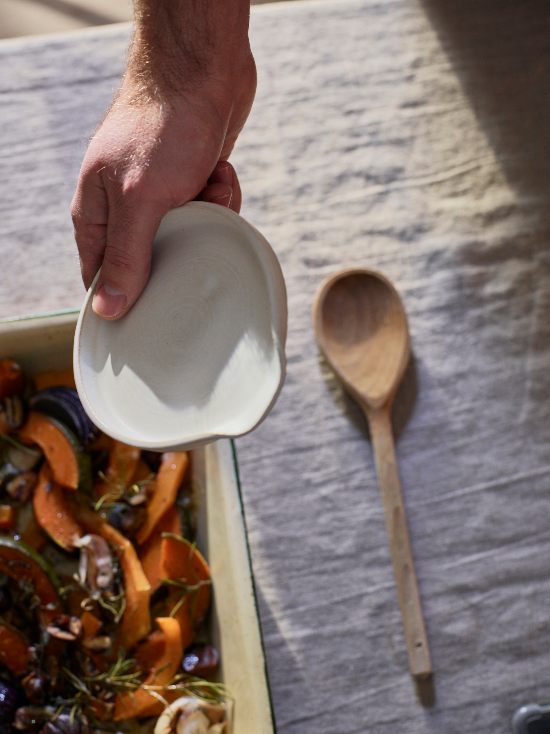 Handmade Stoneware Spoon Rest | Rowen & Wren