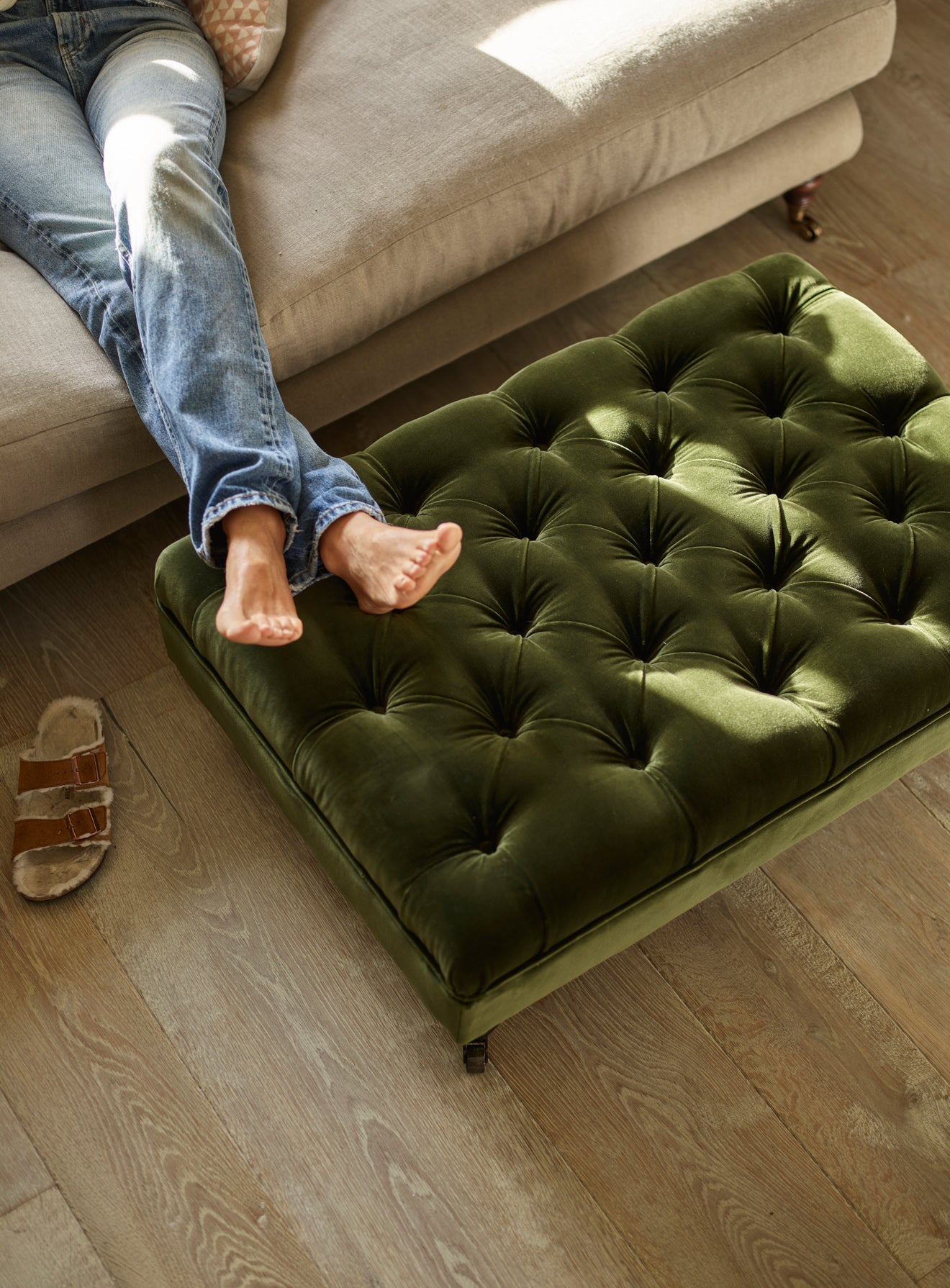 Cotton Velvet, Dark Olive – Rowen & Wren
