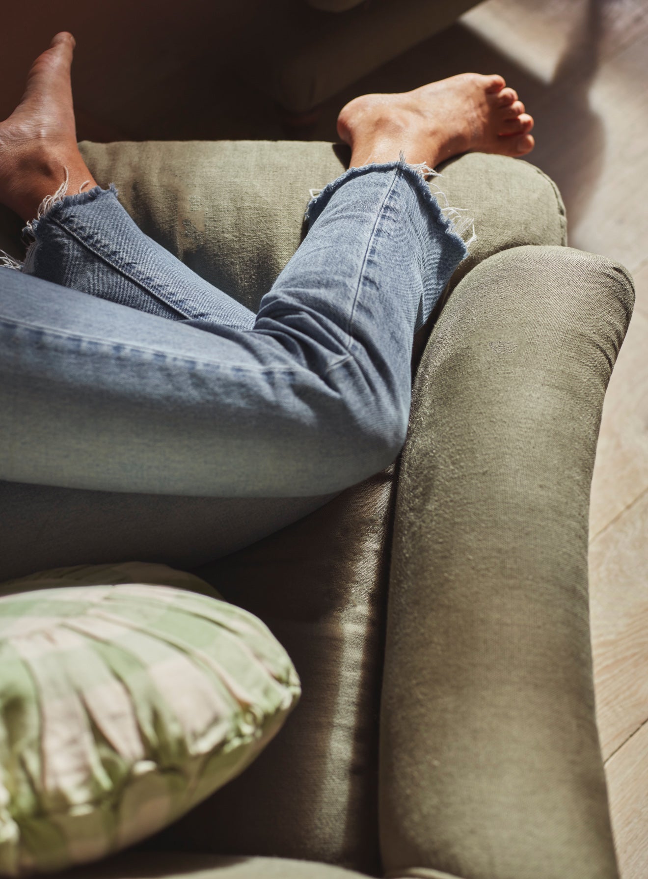 Remy Armchair, Moss Wool | Rowen & Wren