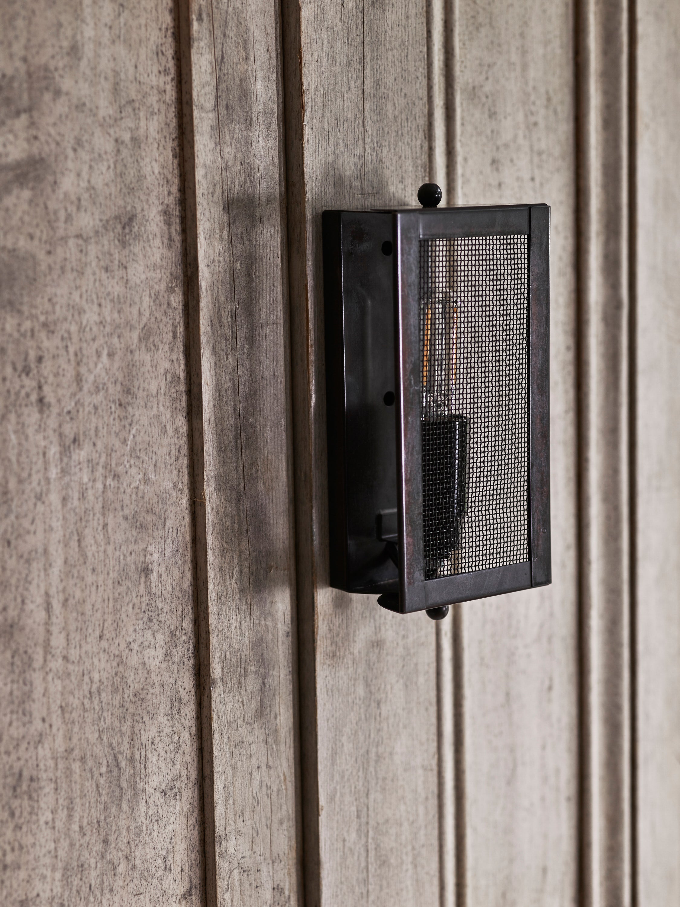 Gauzed Wall Light, Antique Bronze | Rowen & Wren