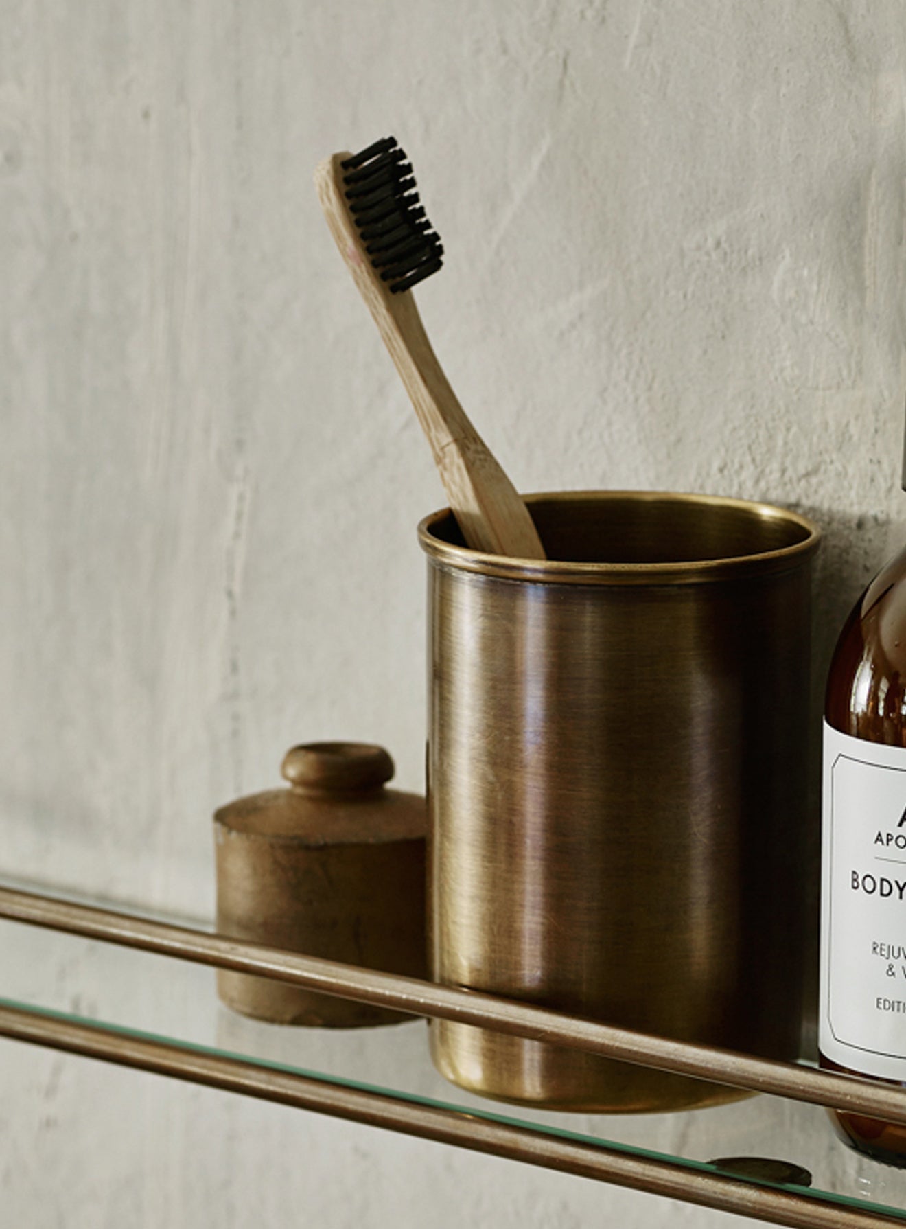 Bilton Toothbrush Holder | Antique Brass Bathroom Acccessories | Rowen ...